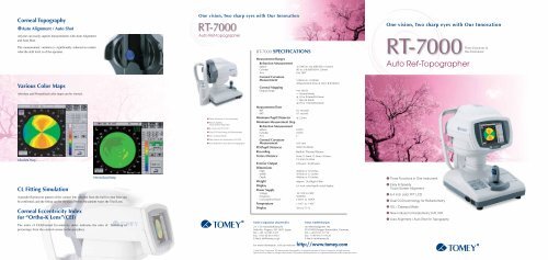 RT 7000 Brochure - Tomey USA