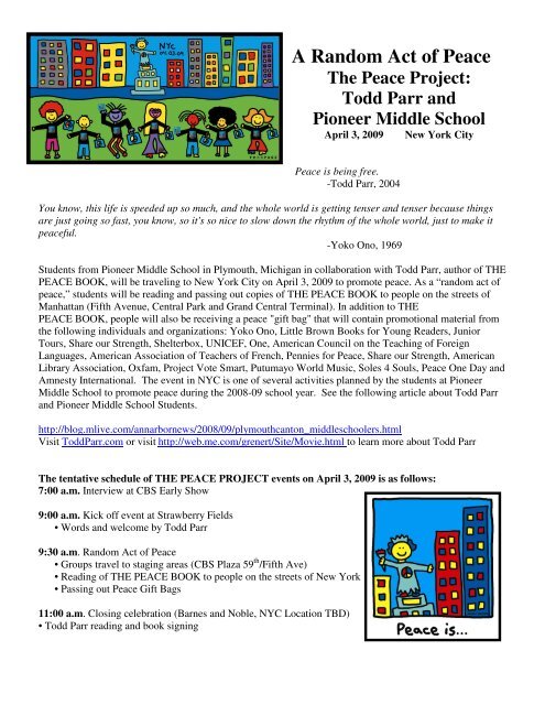 The Peace Project - Todd Parr