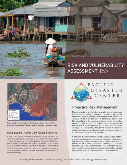 risk and vulnerability assessment (rva) - Pacific Disaster Center