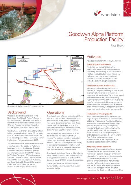 Goodwyn Alpa Platform Production Facility - Woodside