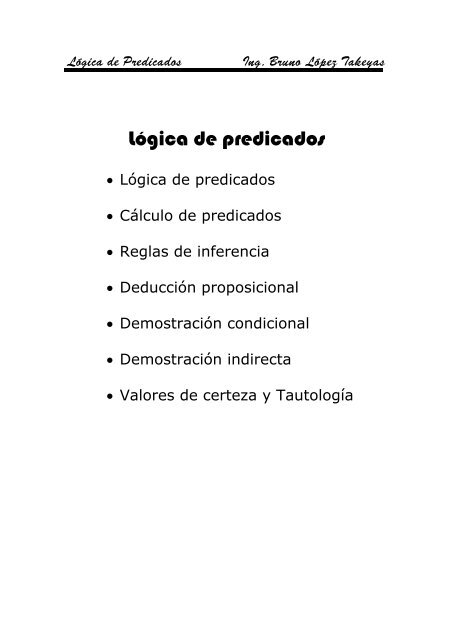 LÃ³gica de predicados