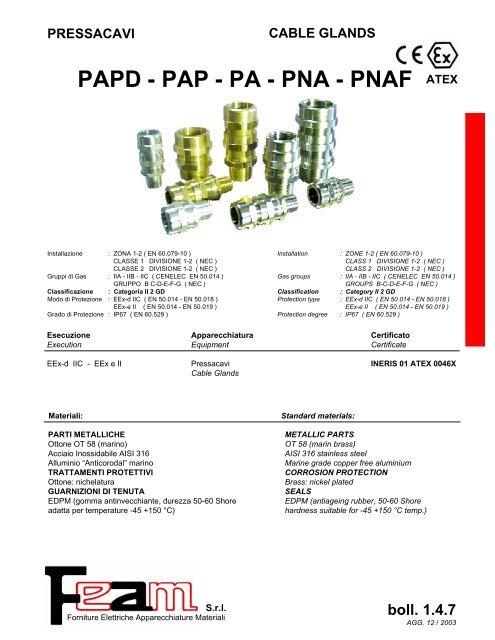 PAPD - PAP - PA - PNA - PNAF - AB Controls & Technology