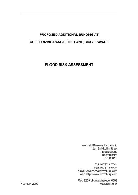 FLOOD RISK ASSESSMENT