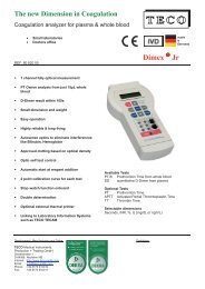 Flyer Coatron Â® M1 - Teco Medical Instruments