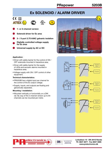 Ex SOLENOID / ALARM DRIVER