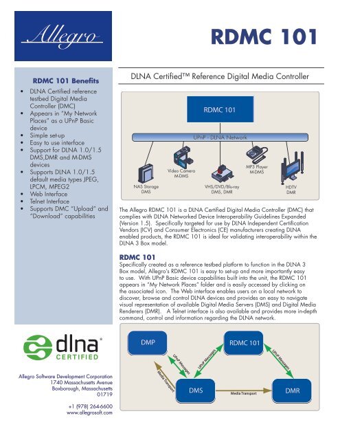 RDMC 101 - Allegro Software Development Corporation