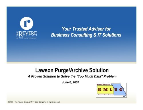 Lawson Purge/Archive Solution - Digital Concourse