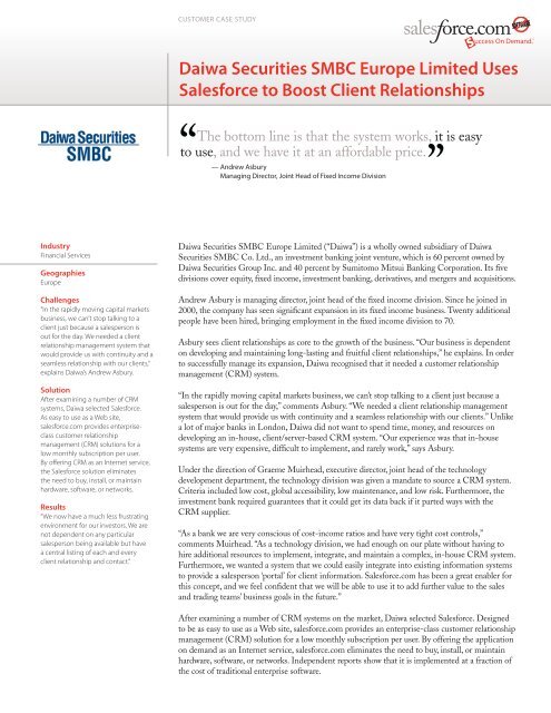 Daiwa Securities Logo