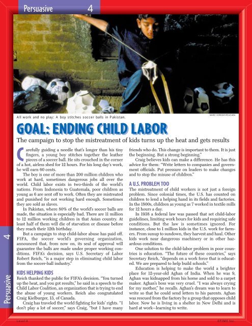 Ending Child Labor - Education World