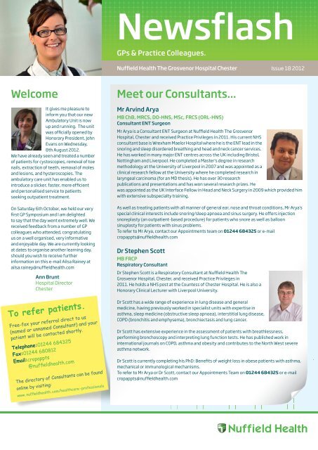 Nuffield Health The Grosvenor Hospital, Chester