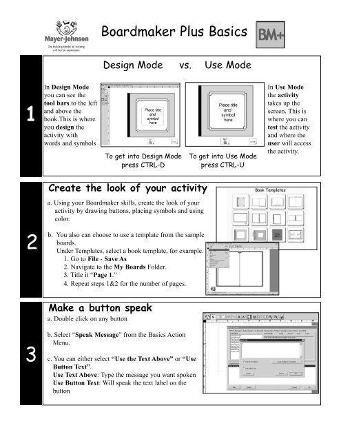 Boardmaker Plus Basics.qxp