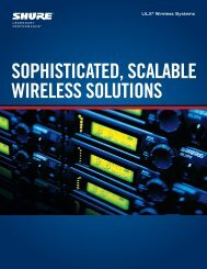 Shure FP Wireless Frequency Compatibility Chart