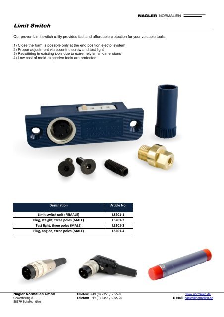 Limit Switch - Nagler Normalien GmbH