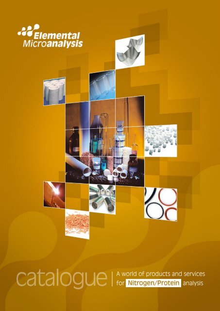 for Nitrogen/Protein analysis - Elemental Microanalysis