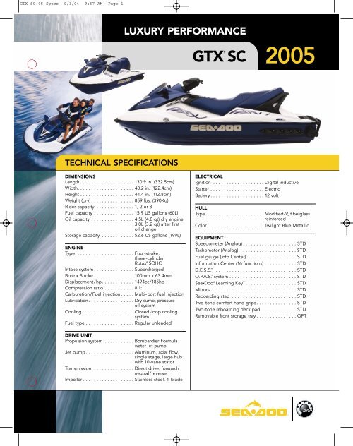 2005 Seadoo Gtx