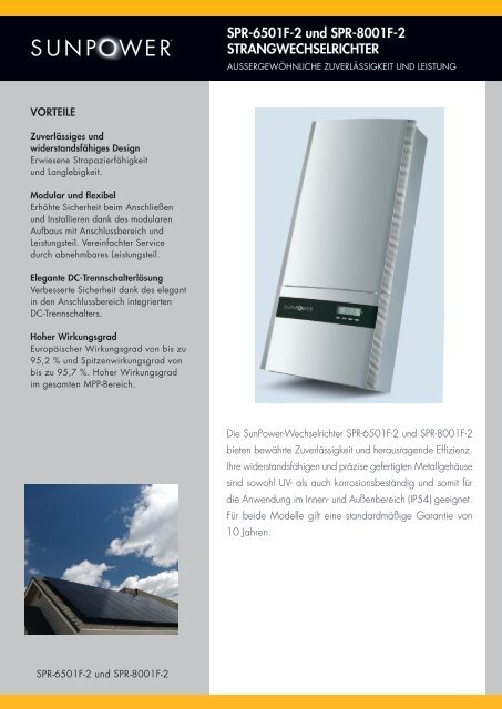 SPR-6501F-2 und SPR-8001F-2 ... - LAN@WORK