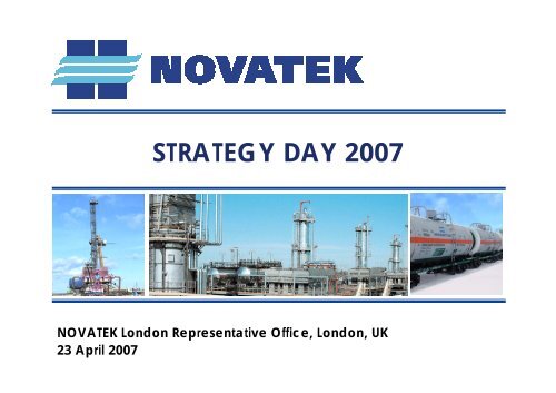 NOVATEK Strategy Day Presentation
