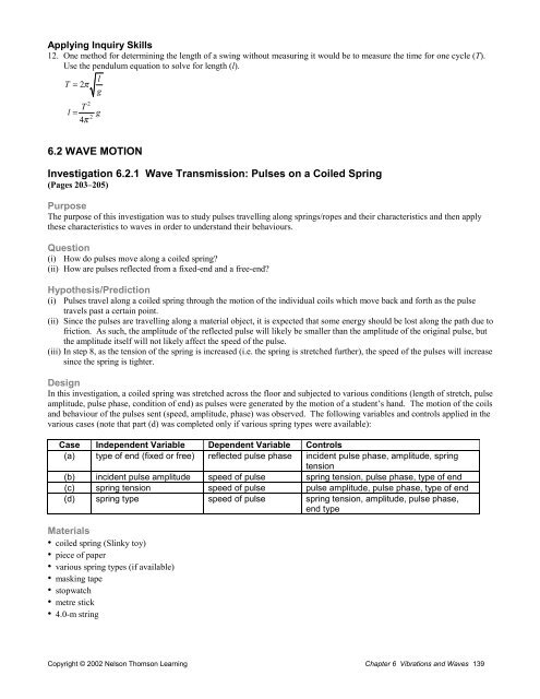 solutions to wave transmission SPH3U - ClassNet