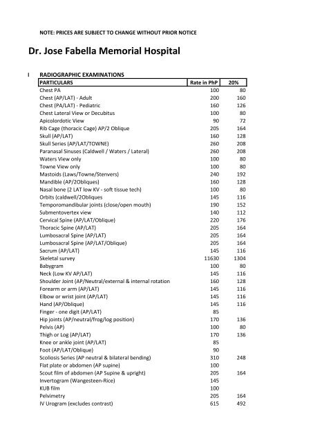Fabella Hospital Logo
