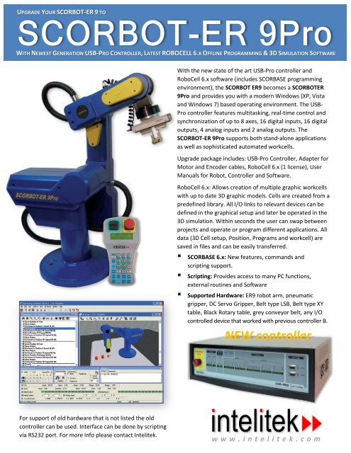 ER9 Pro upgrade - Intelitek