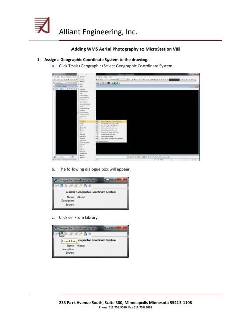 Adding WMS Aerial Photography to MicroStation V8i - MnGeo