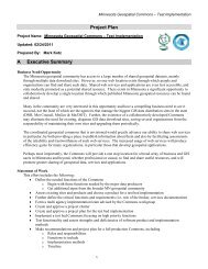 Project Management Plan Example - MnGeo