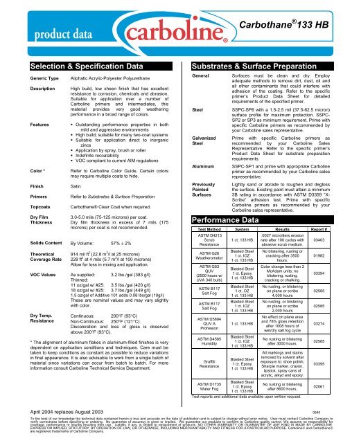 Carbothane 133 HB