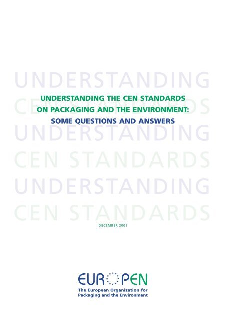 understanding cen standards understanding cen standards ...