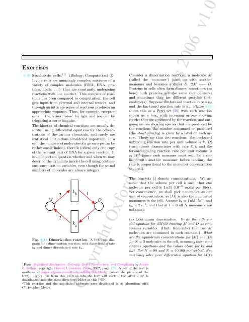 Stochastic Cells Exercise - Physics