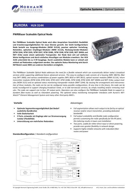 Datasheet - Normann Engineering