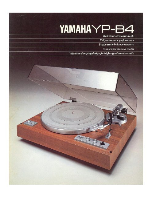 yamaha yp-b4 - Hi Fi Vintage di Mario