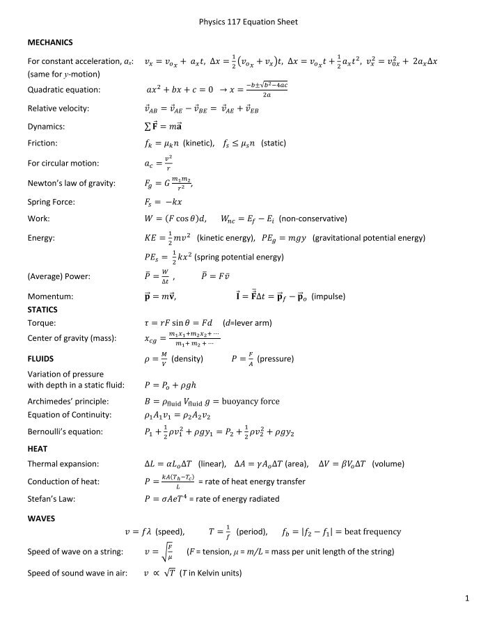 A Level Physics Equations Ocr Tessshebaylo A Level Physics Equations Ocr Tessshebaylo