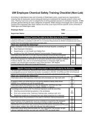 Laboratory Safety Training Matrix