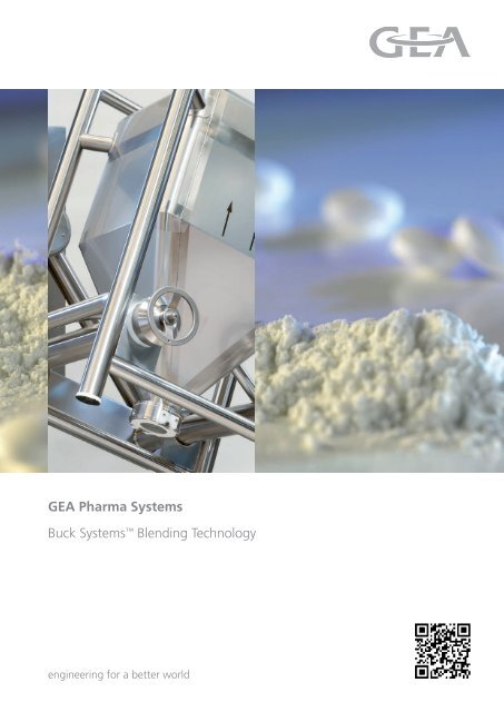 GEA Pharma Systems Buck Systems™ Blending Technology