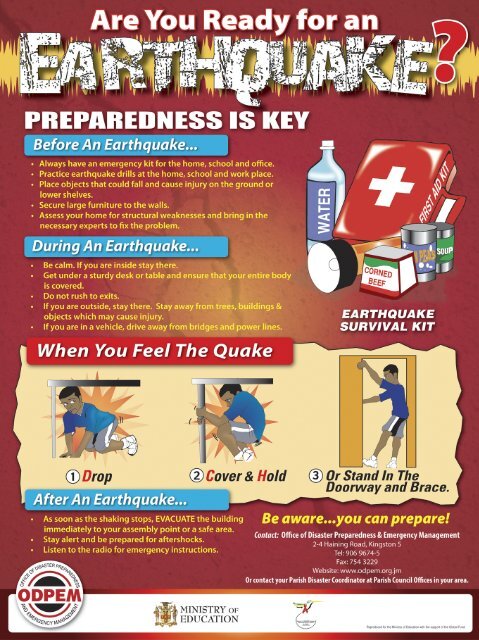 Earthquake Drill Poster