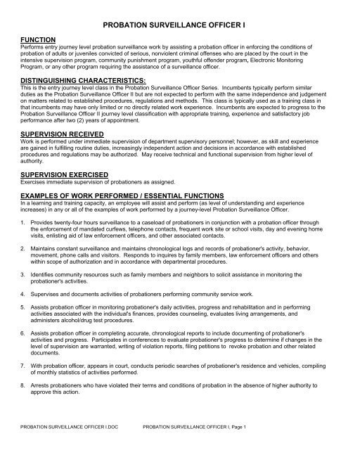 Probation Officers At Work