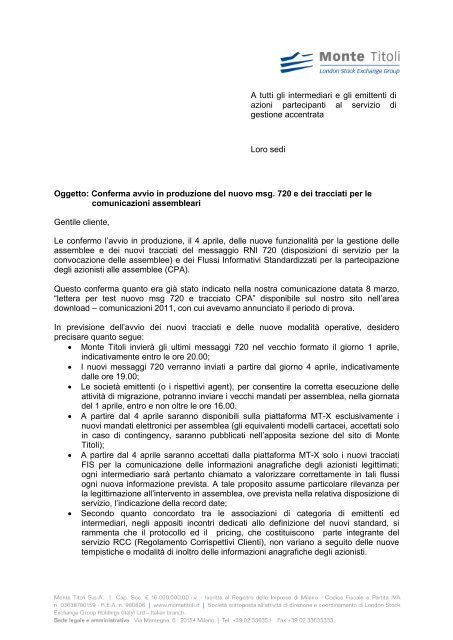 nuovi msg 720 - Monte Titoli