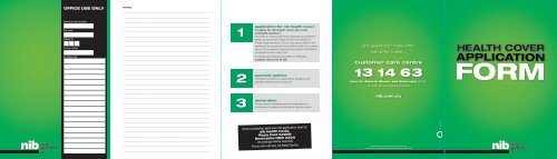 Application Form - nib