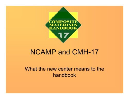 NCAMP and CMH-17