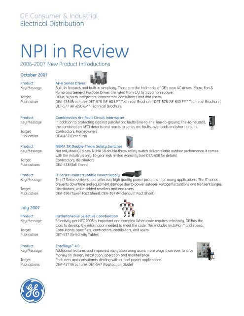 NPI in Review - GE Appliances