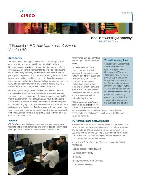 IT Essentials: PC Hardware and Software Version 4.0