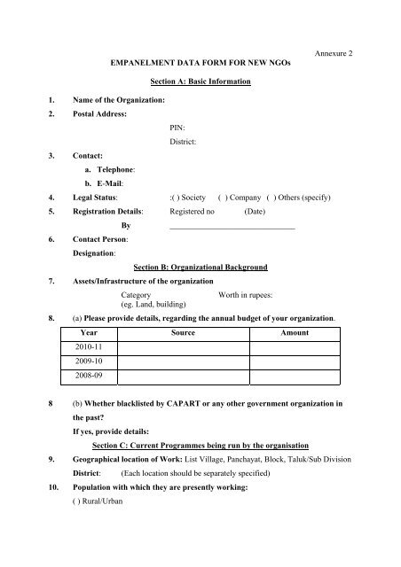 Annexure Annexure E Sample ≡ Fill Out Printable PDF Forms Online