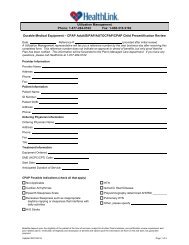 Utilization Management Phone No.: 1-877-284-0102 ... - HealthLink