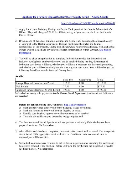 How To Apply For A Sewage Amp Water Construction Permit Virginia