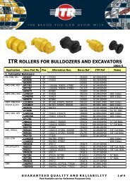 ITR BULLDOZER TRACK CHAINS: CATERPILLAR - VR Trading