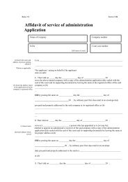Form 16B Affidavit of Service - Ontario Court Services