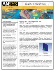 ANSYS 13.0 Capabilities Chart