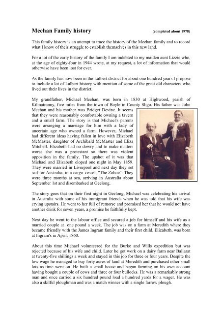 Meehan Family History.pdf - Freepages