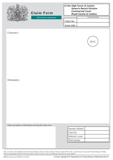 Claim Form