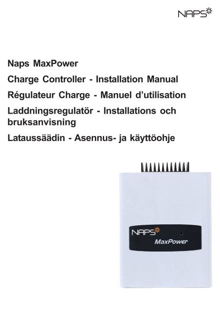Naps MaxPower Charge Controller - Installation ... - Thermoprodukter